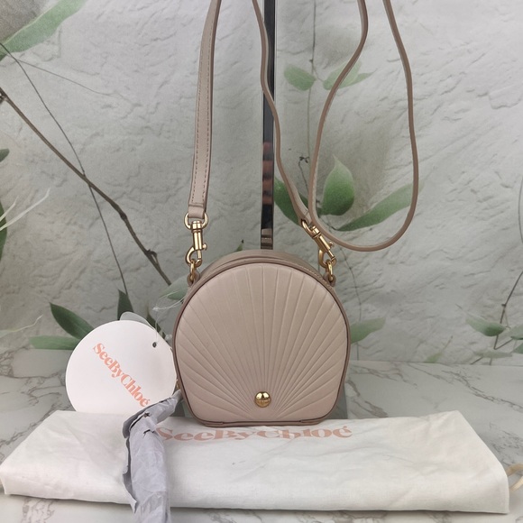 See By Chloe | Bags | See By Chloe Shell Mini Shoulder Bag Cement Beige ...